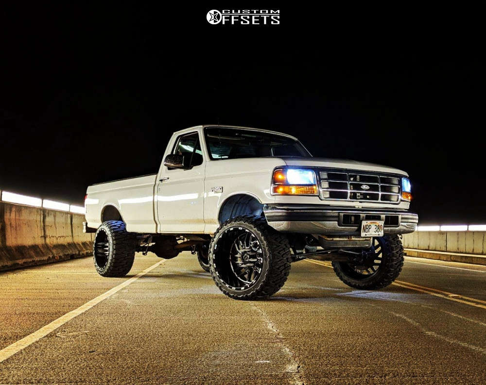 1996 Ford F-250 Wheel Offset Aggressive > 1" Outside Fender Suspension ...