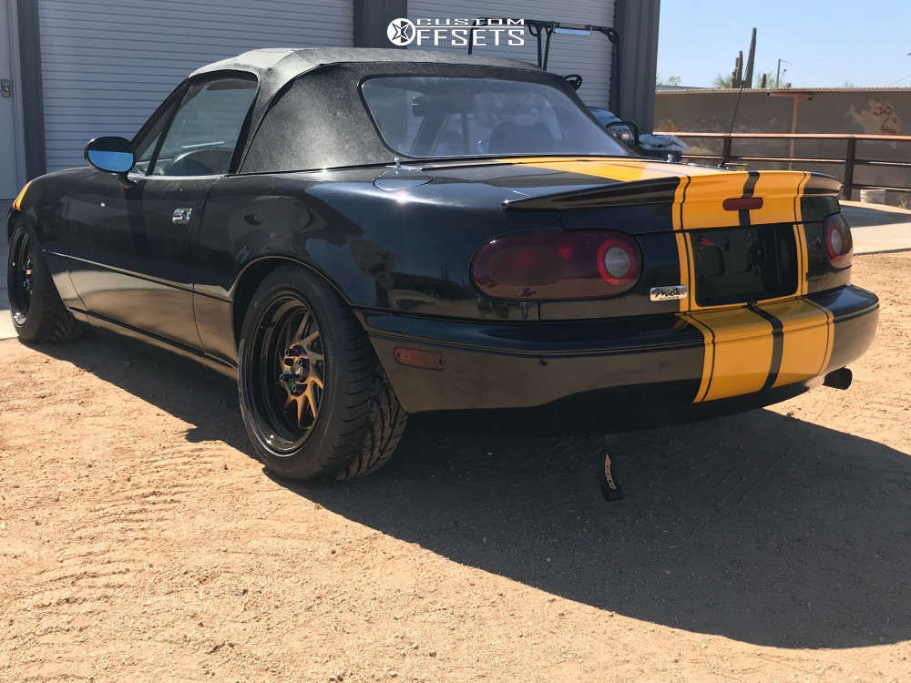 1990 Mazda Miata with 15x8 25 F1R F07 and 205/50R15 Nitto Neo Gen and ...