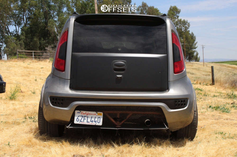 2013 Kia Soul with 17x10 15 ESM Esm-009r and 255/40R17 Accelera Phi and ...