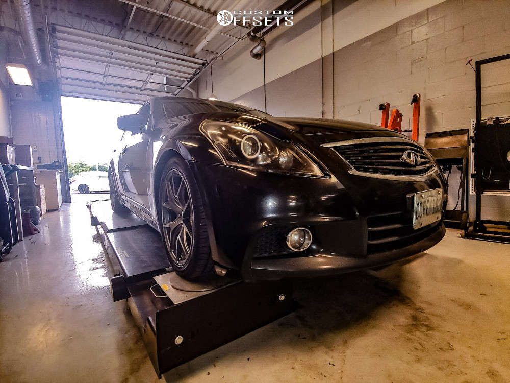 2011 INFINITI G37 with 18x8.5 40 Fast Wheels Fc04 and 245/40R18 Kumho ...