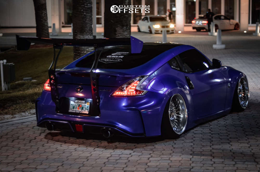 2013 Nissan 370Z with 19x11 4 Work Emitz and 235/35R19 Achilles Atr ...