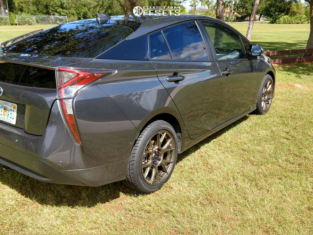 2016 Toyota Prius with 17x8 40 Konig Ampliform and 225/45R17 General G ...