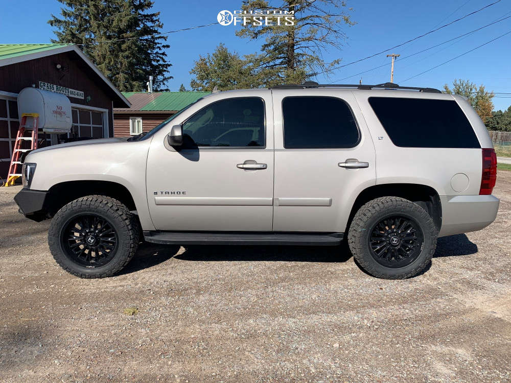 2007 Chevrolet Tahoe with 20x9 0 Hostile Fury and 285/55R20 Nitto Ridge ...