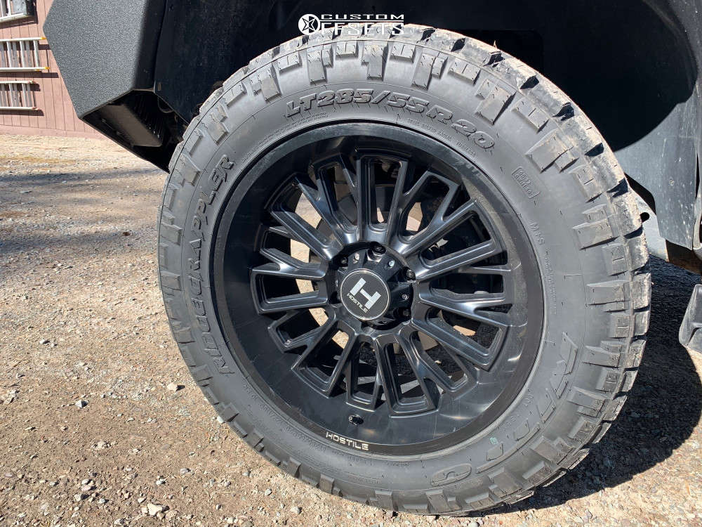 2007 Chevrolet Tahoe with 20x9 0 Hostile Fury and 285/55R20 Nitto Ridge ...