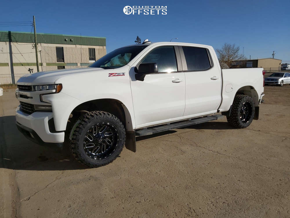 2019 Chevrolet Silverado 1500 with 20x10 -18 Fuel Triton D581 and 33/12 ...