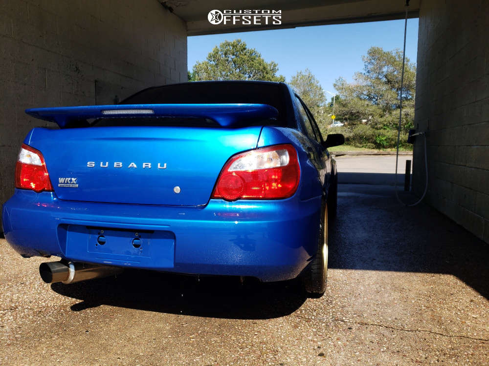 2004 Subaru Impreza with 18x10 30 Rota Mxr and 255/40R18 Kenda UHP and ...
