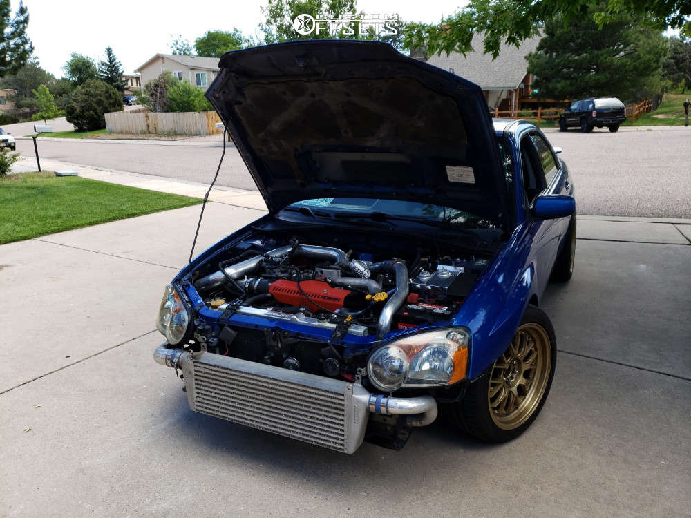 2004 Subaru Impreza with 18x10 30 Rota Mxr and 255/40R18 Kenda UHP and ...