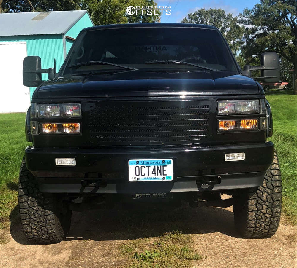 2000 Chevrolet K2500 with 18x9 -12 Anthem Off-Road Equalizer and 305 ...