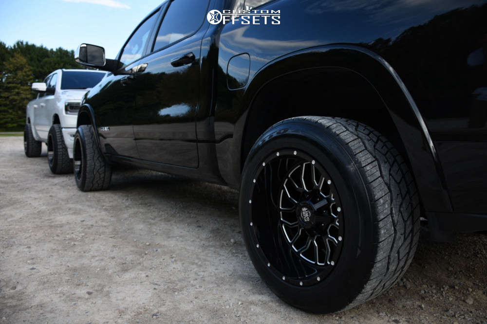 2019 Ram 1500 with 20x12 -44 Pure Grit Ambition and 305/50R20 Nitto ...