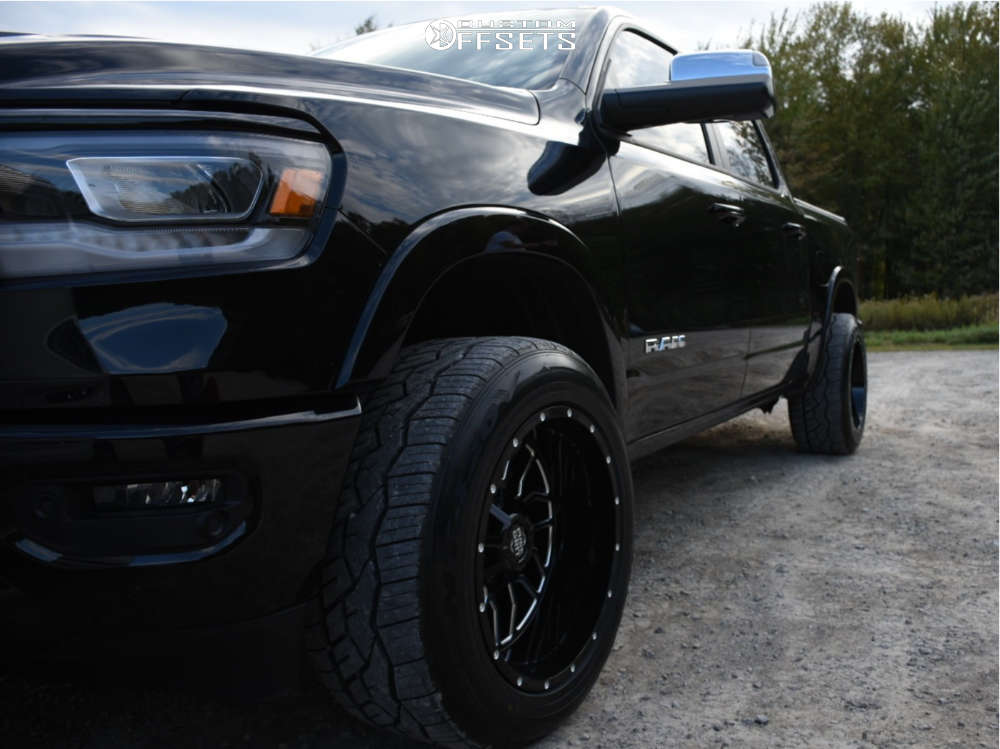 2019 Ram 1500 with 20x12 -44 Pure Grit Ambition and 305/50R20 Nitto ...