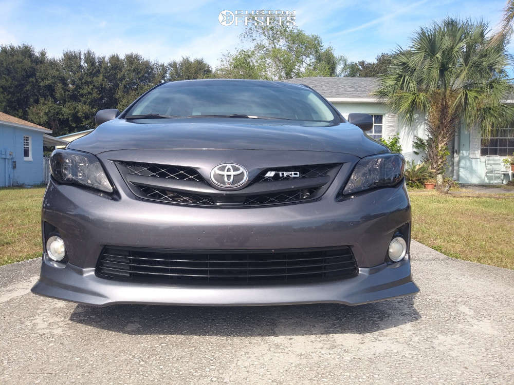 2013 Toyota Corolla with 19x8 35 Petrol P0a and 235/35R19 Achilles Atr ...