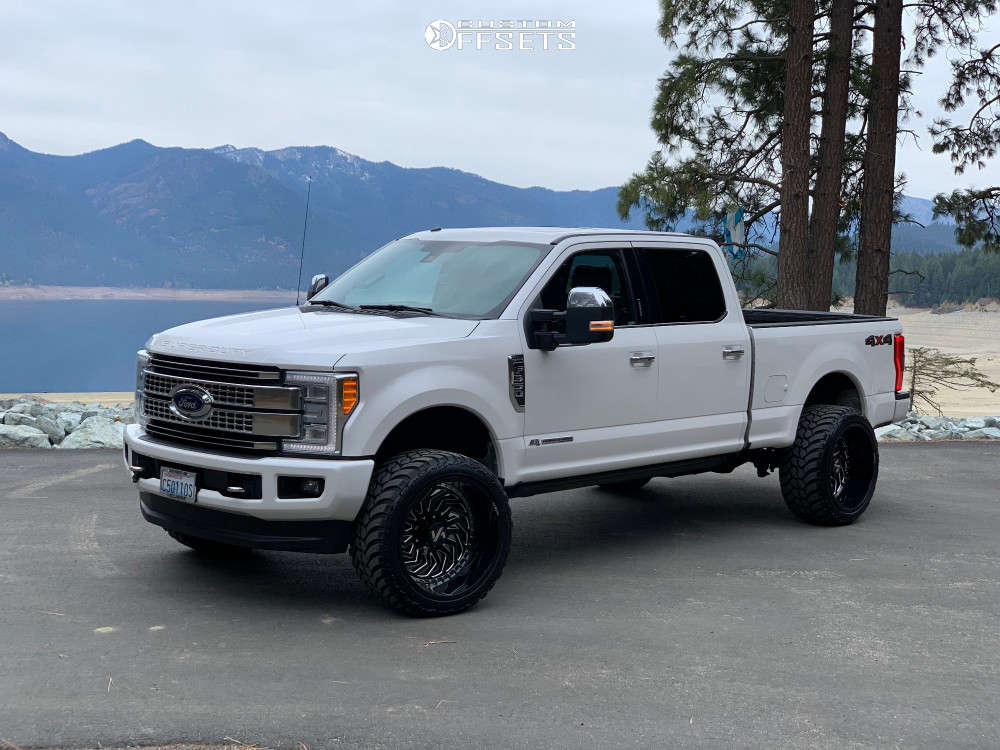 2017 Ford F-350 Super Duty with 24x14 -81 ARKON OFF-ROAD Crown Series ...