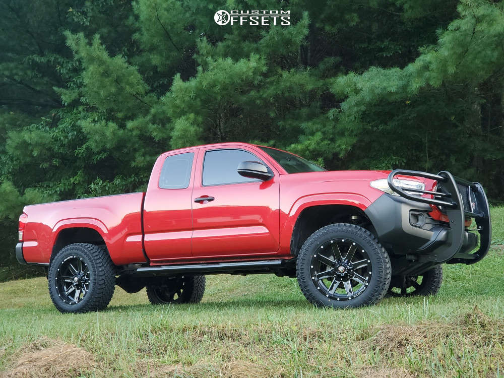 2017 Toyota Tacoma with 20x10 -24 Ballistic Rage and 305/55R20 Atturo ...