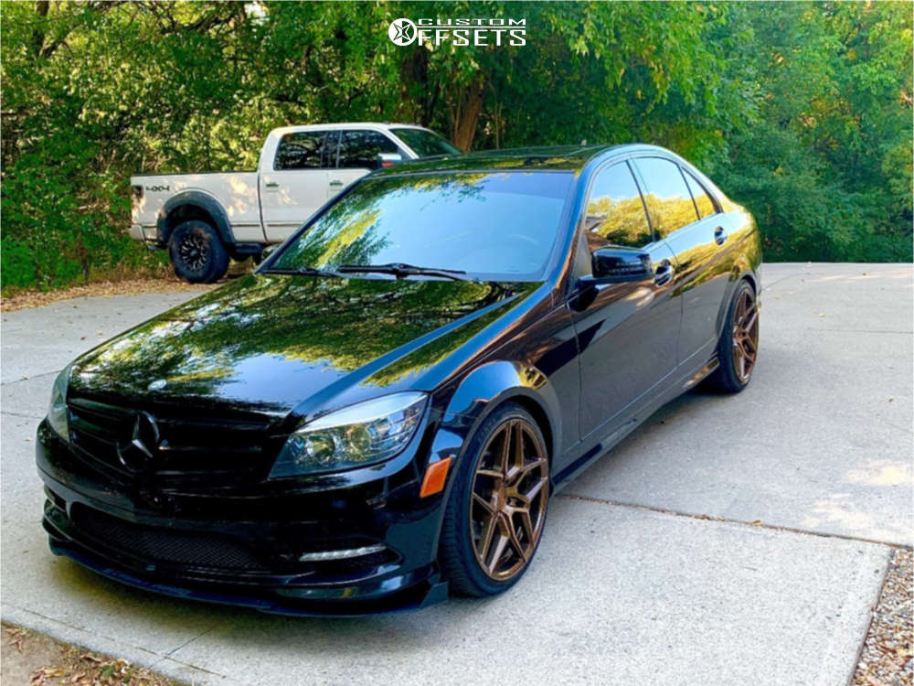 2011 Mercedes-Benz C300 with 19x8.5 42 Rohana Rfx11 and 225/30R19 Zenna ...