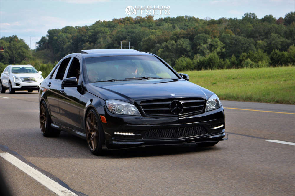 2011 Mercedes-Benz C300 with 19x8.5 42 Rohana Rfx11 and 225/30R19 Zenna ...