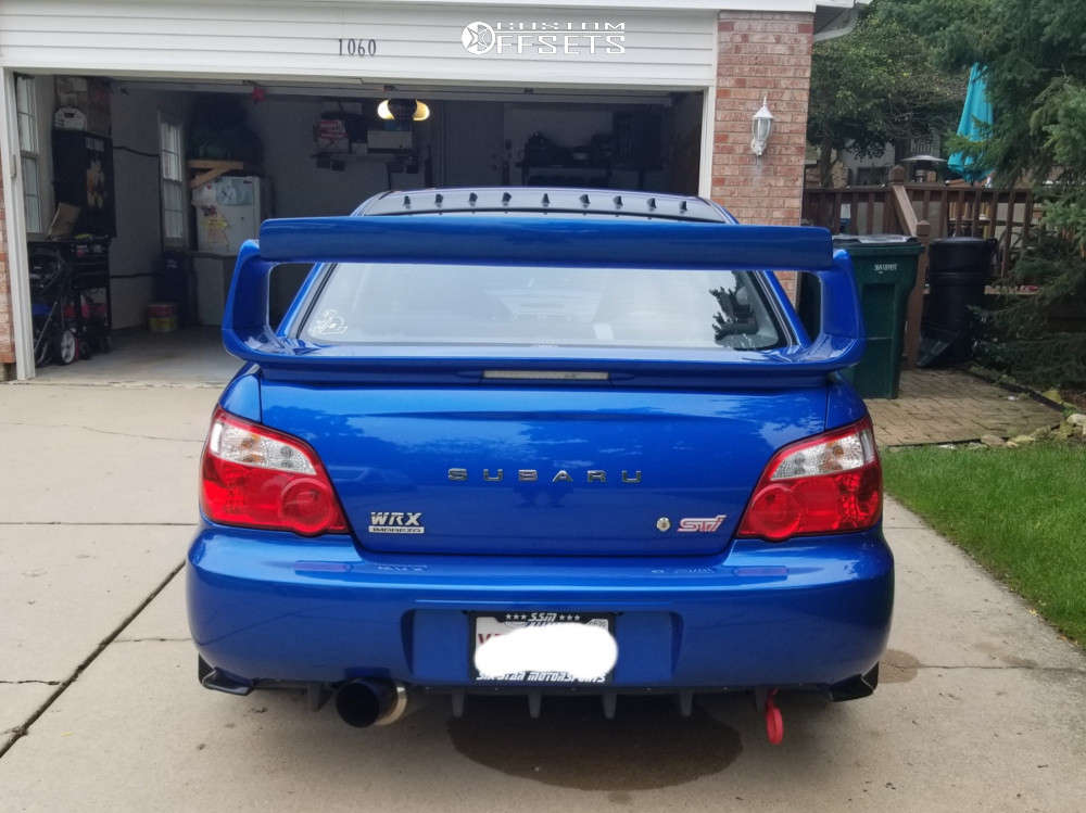2004 Subaru WRX STI with 18x8.5 40 Buddy Club P1 Sf and 235/40R18 ...