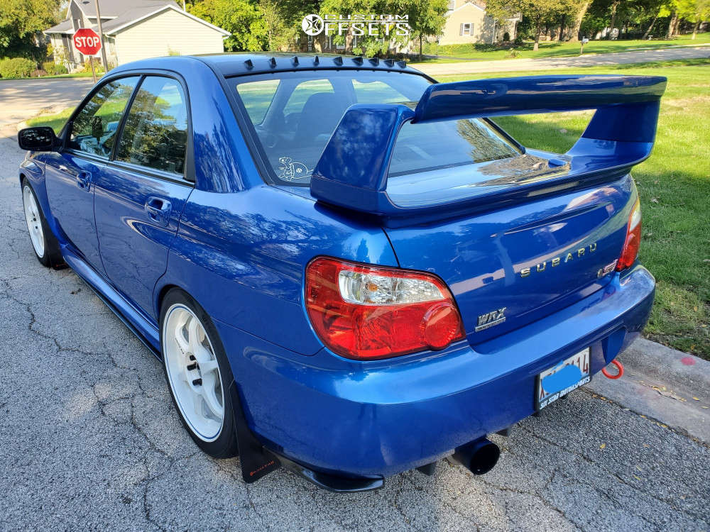 2004 Subaru WRX STI with 18x8.5 40 Buddy Club P1 Sf and 235/40R18 ...