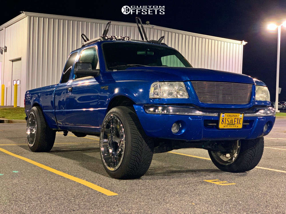2001 Ford Ranger with 22x12 -44 Xtreme Mudder Xm-304 and 305/40R22 ...