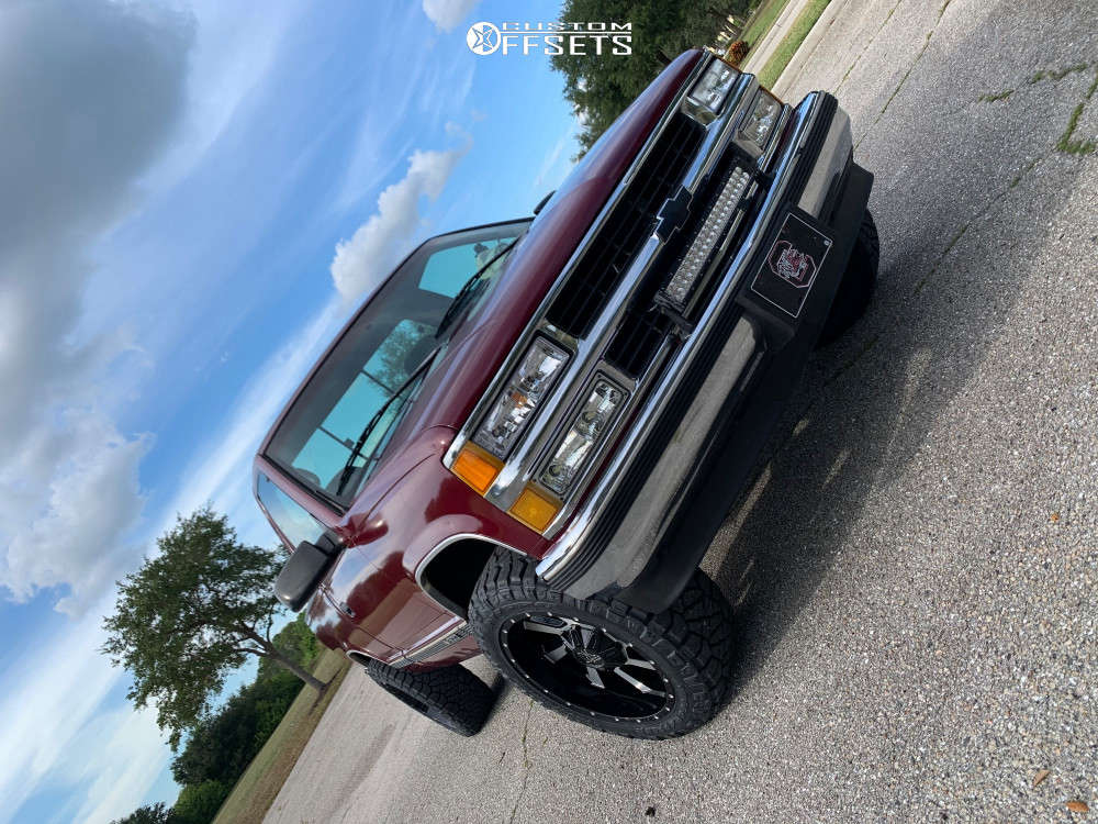 1995 Chevrolet C1500 with 20x10 -24 Karma Offroad K23 and 275/55R20 ...
