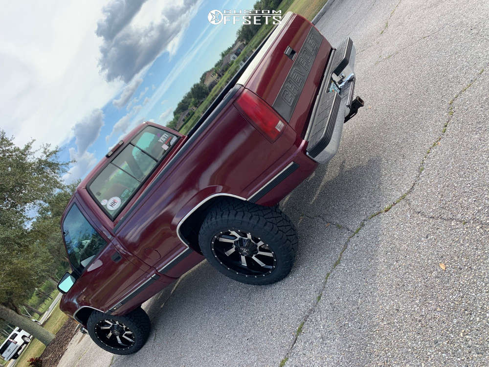 1995 Chevrolet C1500 with 20x10 -24 Karma Offroad K23 and 275/55R20 ...