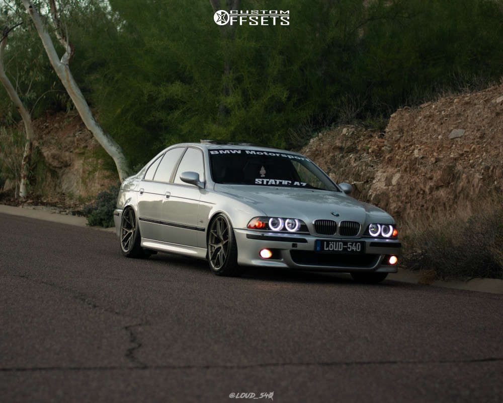 2000 BMW 540i Wheel Offset Tucked Coilovers | 817516 | Custom Offsets