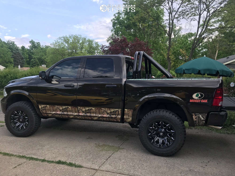 2014 Ram 1500 with 20x10 -18 Fuel Battle Axe and 37/12.5R20 Fury ...