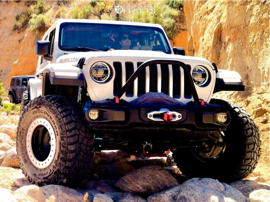 2018 Jeep Wrangler with 17x9 -38 American Racing ATX Slab Ax756 and 37/ ...