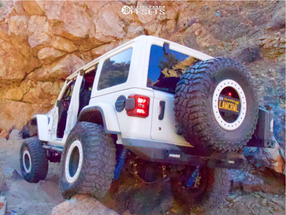 2018 Jeep Wrangler with 17x9 -38 American Racing ATX Slab Ax756 and 37/ ...