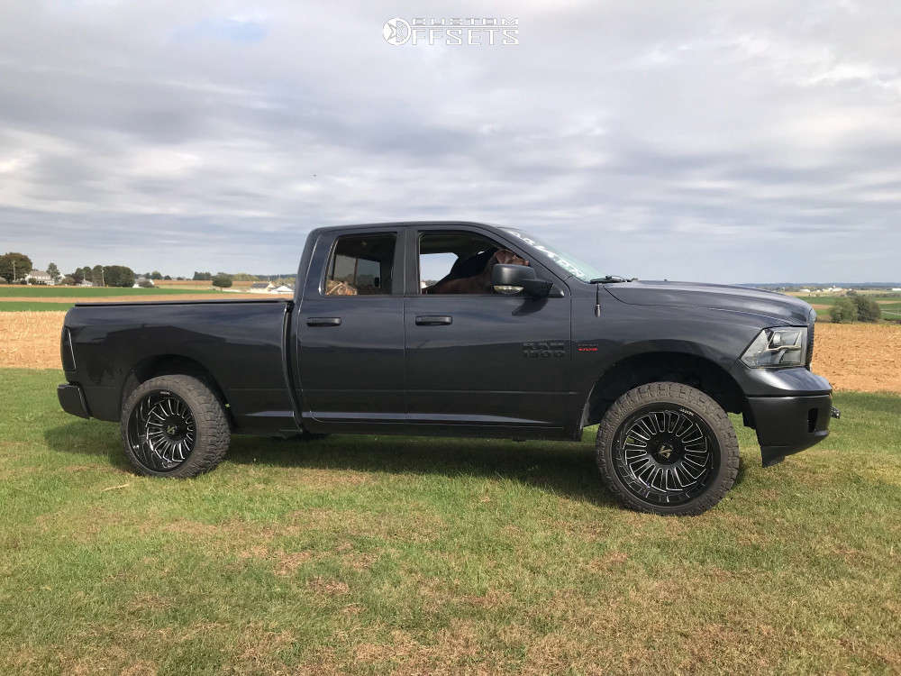 2014 Ram 1500 with 22x12 -51 ARKON OFF-ROAD Alexander and 33/12.5R22 ...