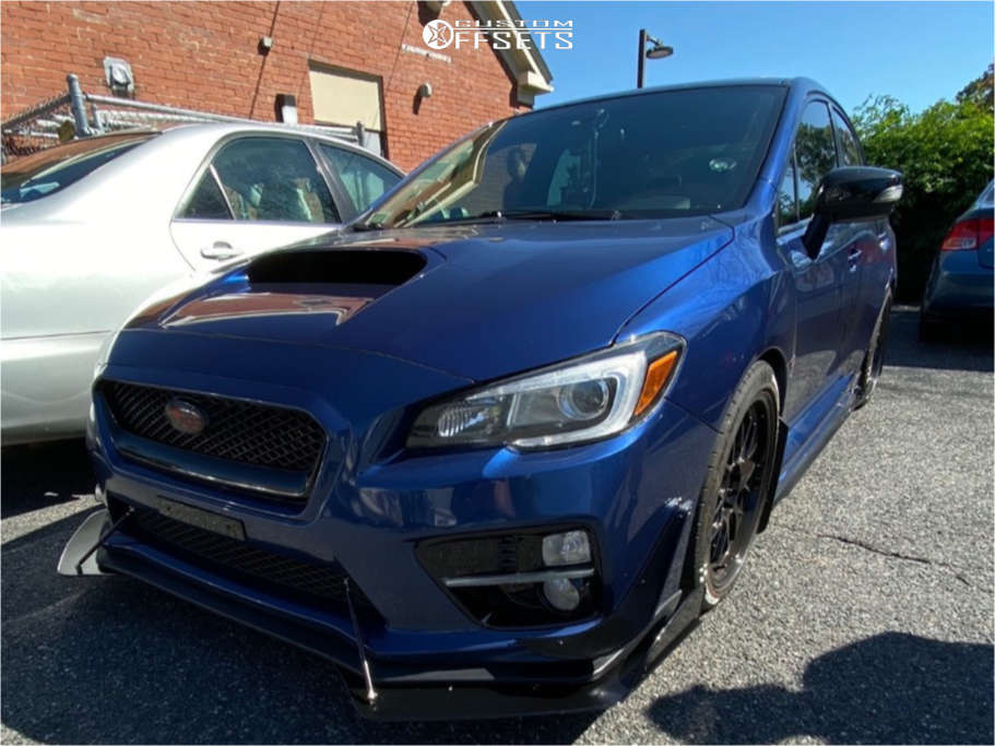 2015 Subaru WRX with 18x8.5 38 F1R F21 and 245/45R18 Michelin Pilot ...