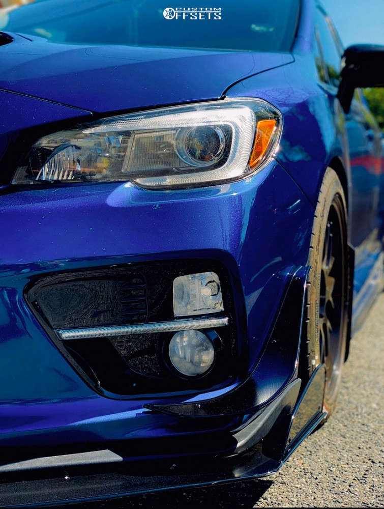 2015 Subaru WRX with 18x8.5 38 F1R F21 and 245/45R18 Michelin Pilot ...