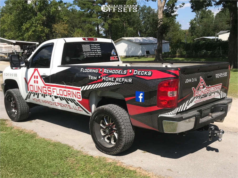 2012 Chevrolet Silverado 2500 HD with 22x10 -18 Fuel Flow and 33/12 ...