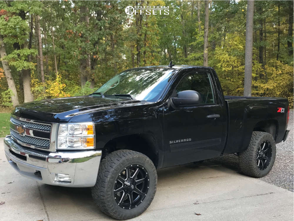 2013 Chevrolet Silverado 1500 with 20x9 Fuel Maverick and 305/55R20 ...