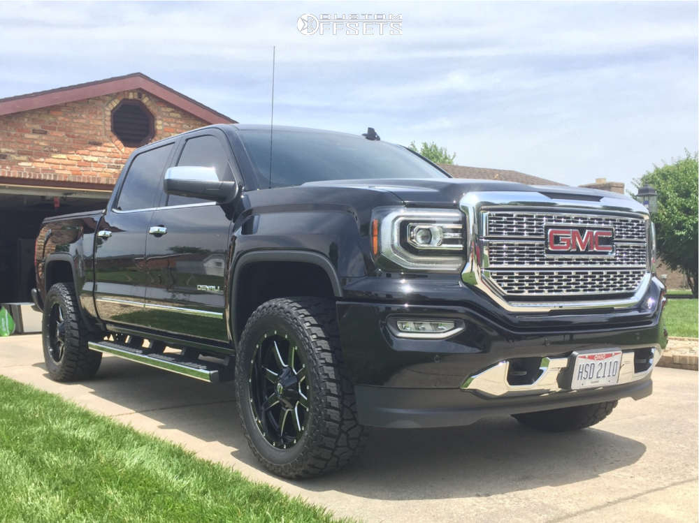 2016 GMC Sierra 1500 with 20x9 1 Fuel Maverick D610 and 305/55R20 ...