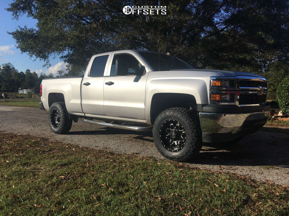 2014 Chevrolet Silverado 1500 Wheel Offset Slightly Aggressive ...