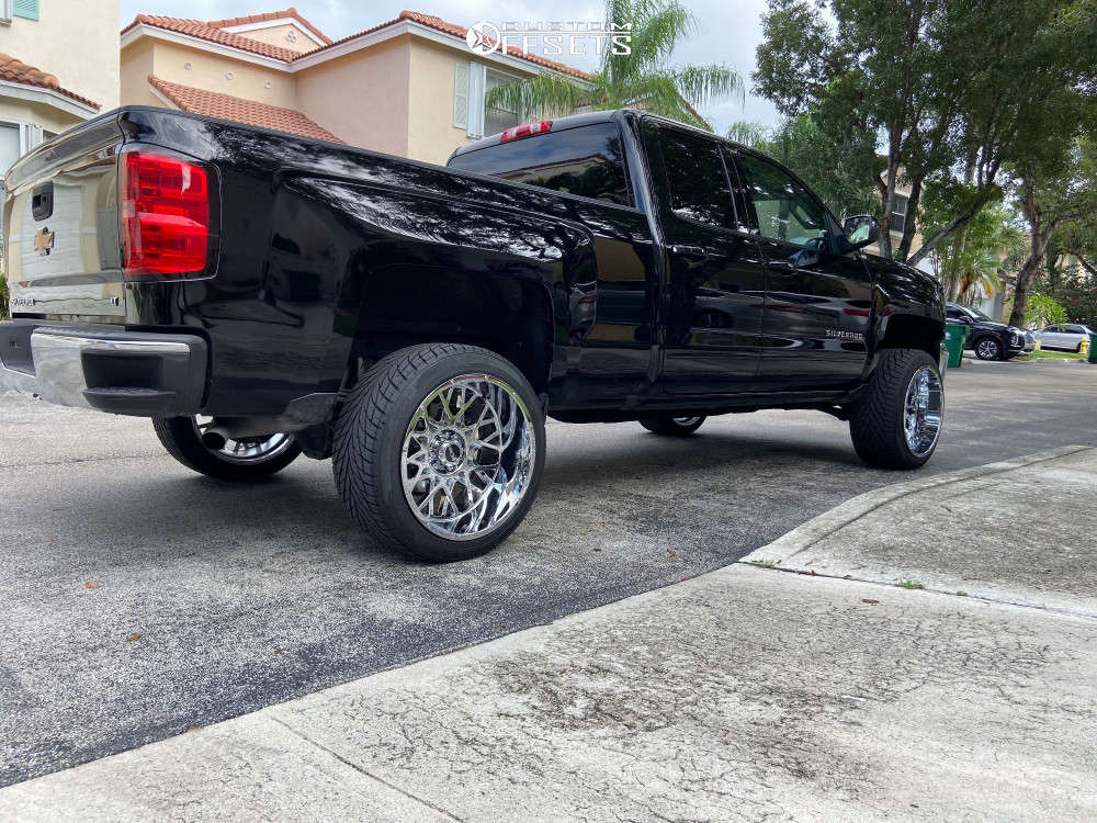 2018 Chevrolet Silverado 1500 with 22x12 -51 Vision Rocker and 305 ...