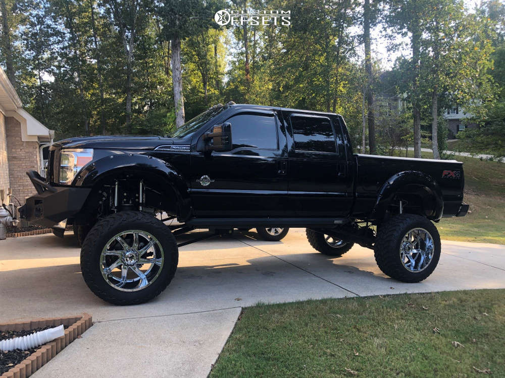 2016 Ford F-250 Super Duty with 24x14 -76 American Truxx Vortex and 40/ ...