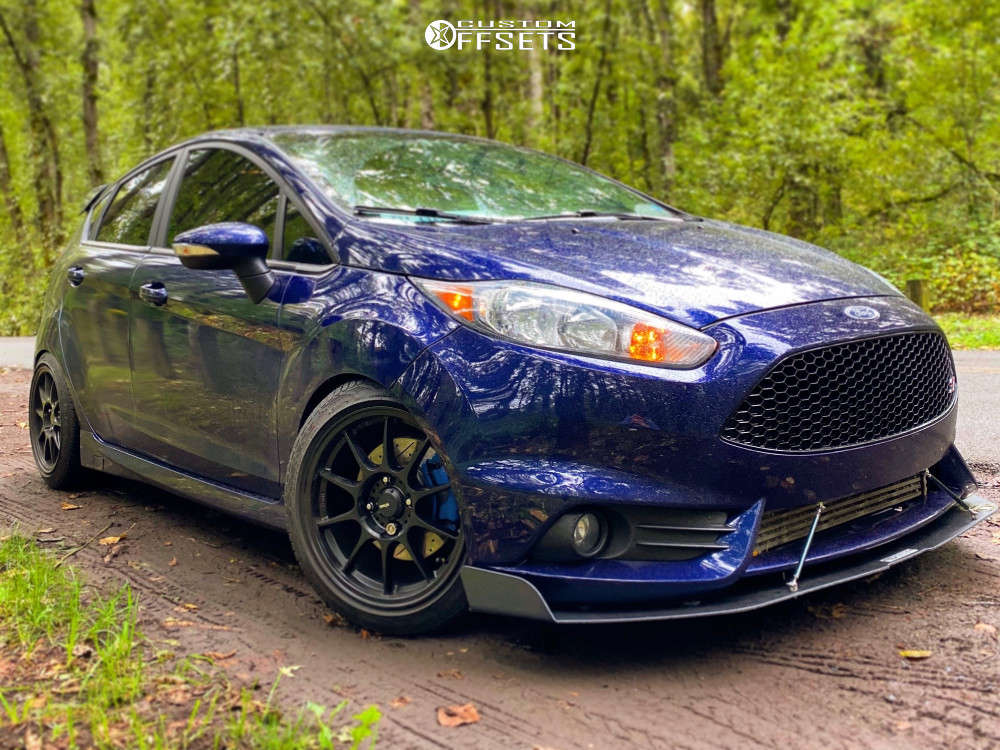 2016 Ford Fiesta with 16x8 40 Konig Dekagram and 215/45R16 Accelera Phi ...