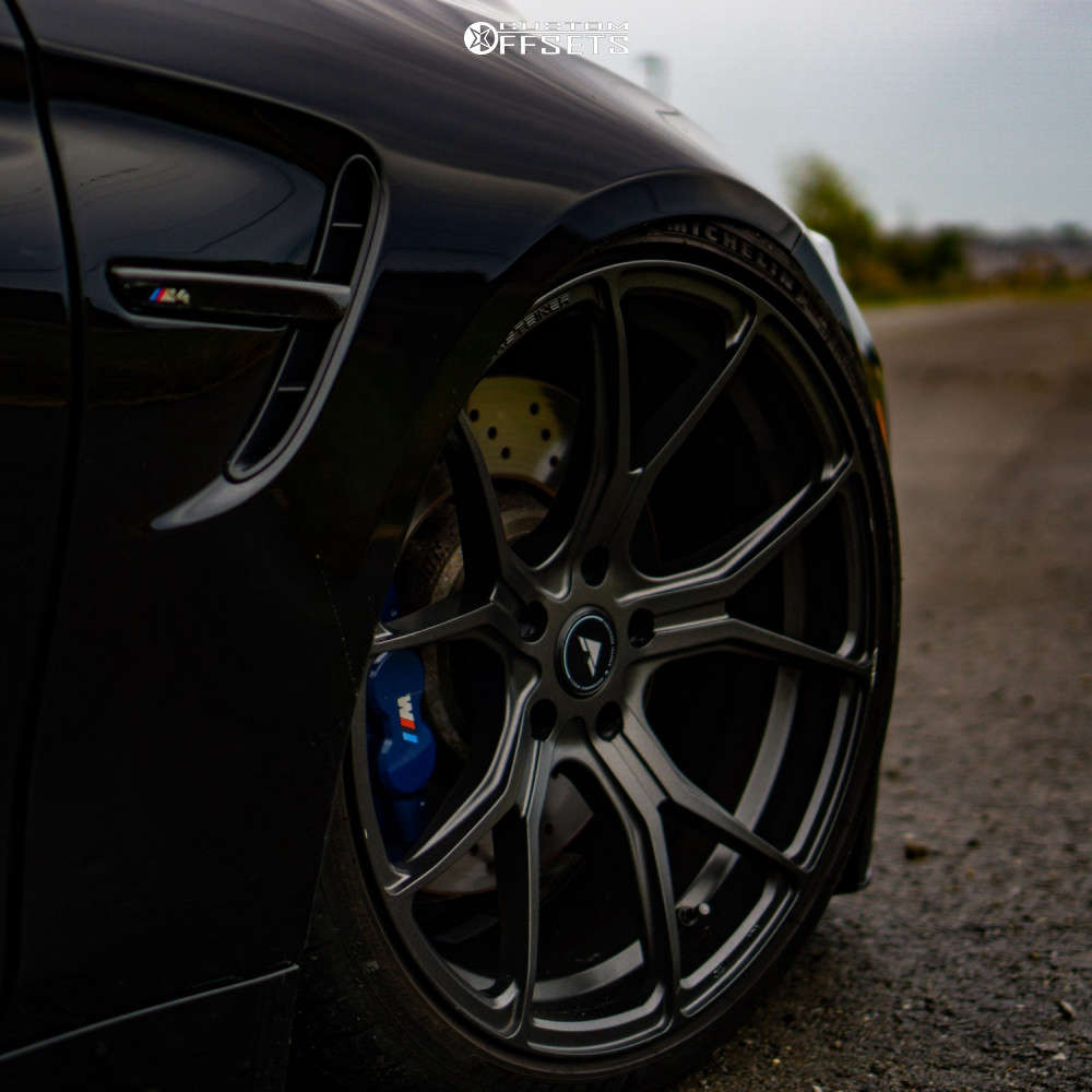 2018 BMW M4 with 20x9.5 22 Vorsteiner V-ff103 and 265/30R20 Michelin ...