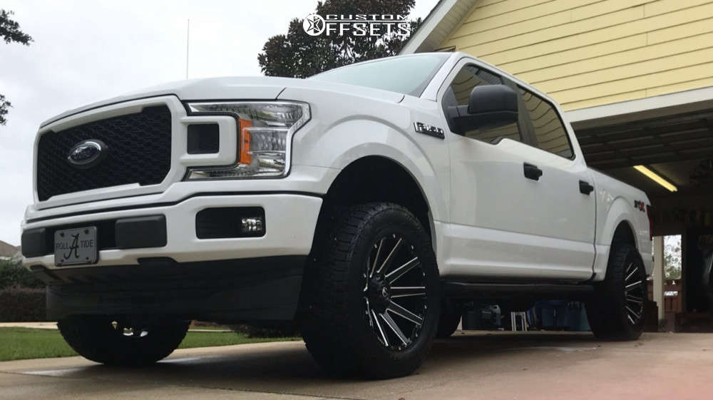 2018 Ford F-150 with 20x10 -18 Fuel Contra and 305/55R20 Nitto Terra ...