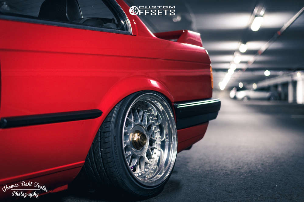 1990 BMW 325i with 16x9.5 WRD Mesh and 195/40R16 Nankang NS-20 and Air ...