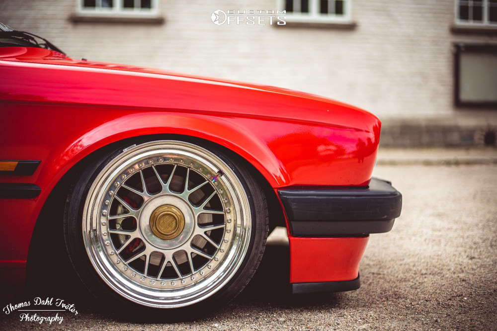 1990 BMW 325i with 16x9.5 WRD Mesh and 195/40R16 Nankang NS-20 and Air ...