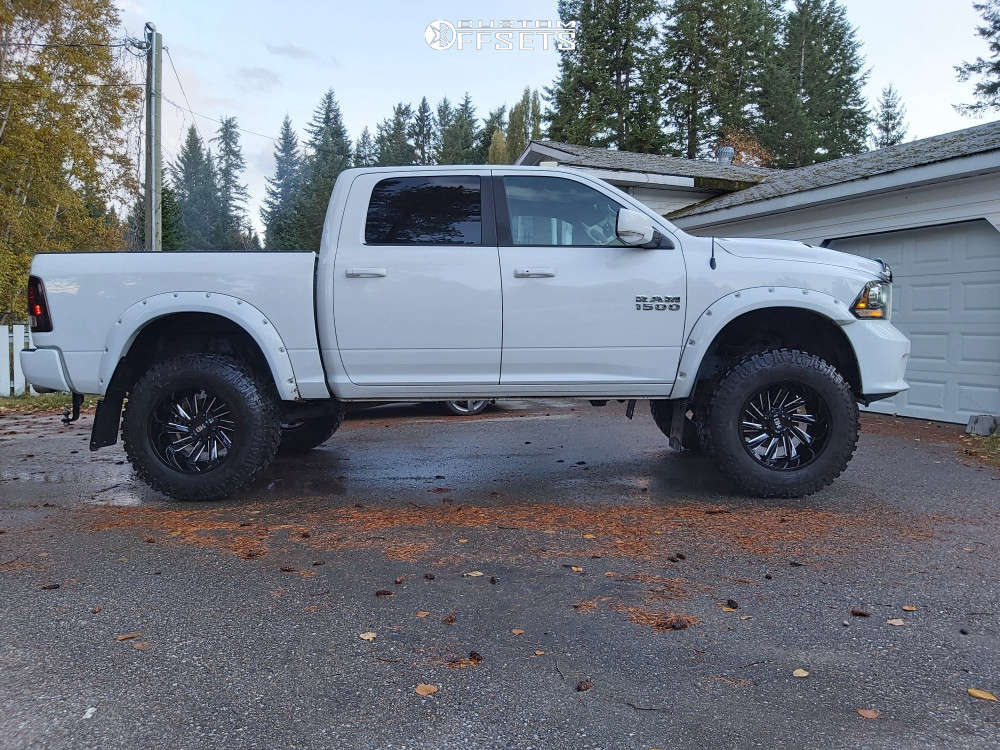 2014 Ram 1500 with 20x12 -44 Fast Wheels Twisted and 37/13.5R20 ...