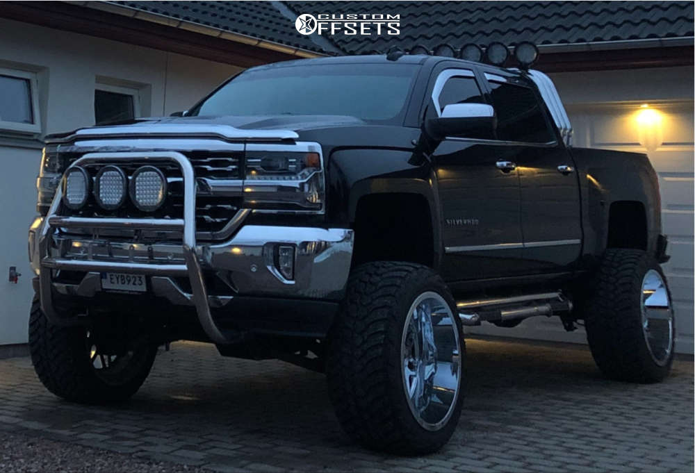 2016 Chevrolet Silverado 1500 with 24x14 -76 RBP Atomic and 37/13.5R24 ...