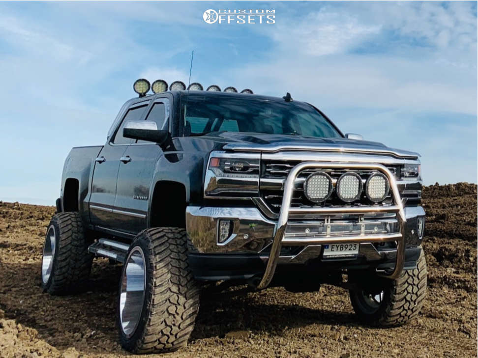 2016 Chevrolet Silverado 1500 with 24x14 -76 RBP Atomic and 37/13.5R24 ...