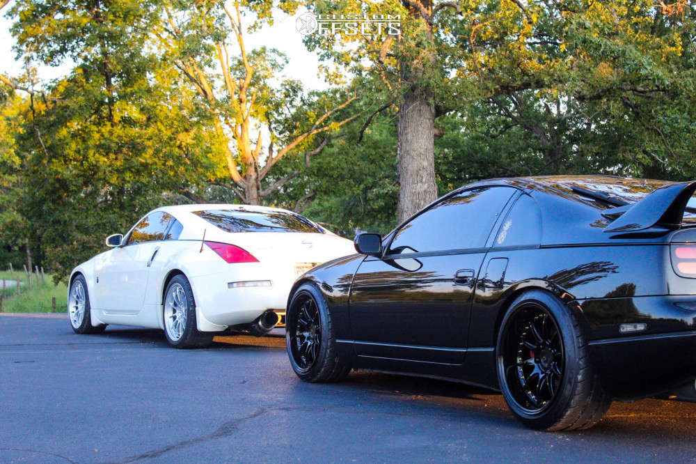 1990 Nissan 300ZX with 18x9.5 22 Aodhan Ds07 and 225/40R18 Nitto Nt05 ...