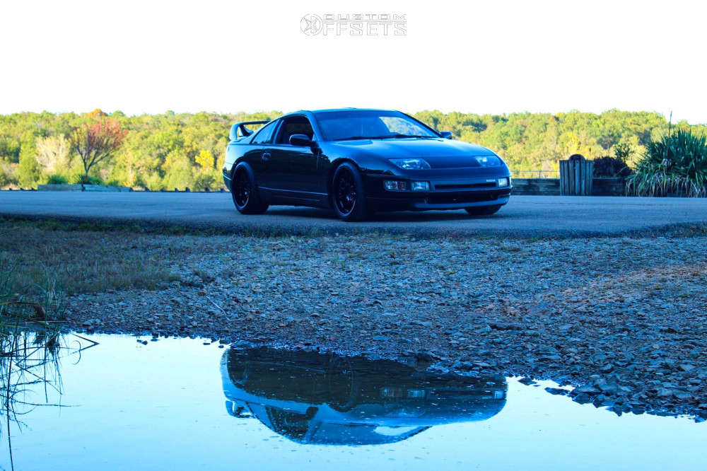 1990 Nissan 300ZX with 18x9.5 22 Aodhan Ds07 and 225/40R18 Nitto Nt05 ...