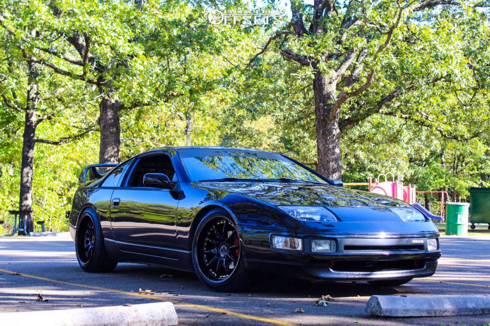1990 Nissan 300ZX with 18x9.5 22 Aodhan Ds07 and 225/40R18 Nitto Nt05 ...
