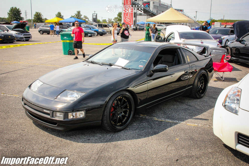 1990 Nissan 300ZX with 18x9.5 22 Aodhan Ds07 and 225/40R18 Nitto Nt05 ...