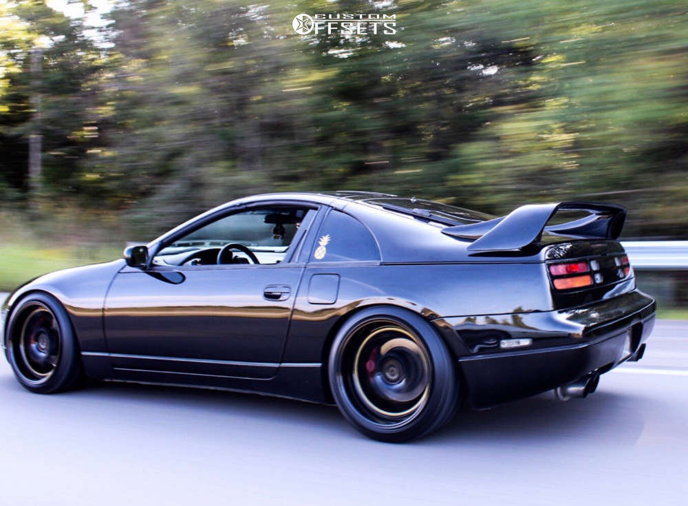 1990 Nissan 300ZX with 18x9.5 22 Aodhan Ds07 and 225/40R18 Nitto Nt05 and Coilovers | Custom Offsets